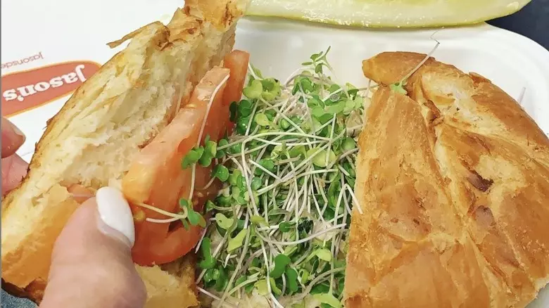 Jason's Deli Sandwich bit-tadam u sprouts