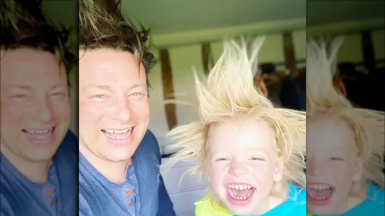 Jamie Oliver e o seu fillo