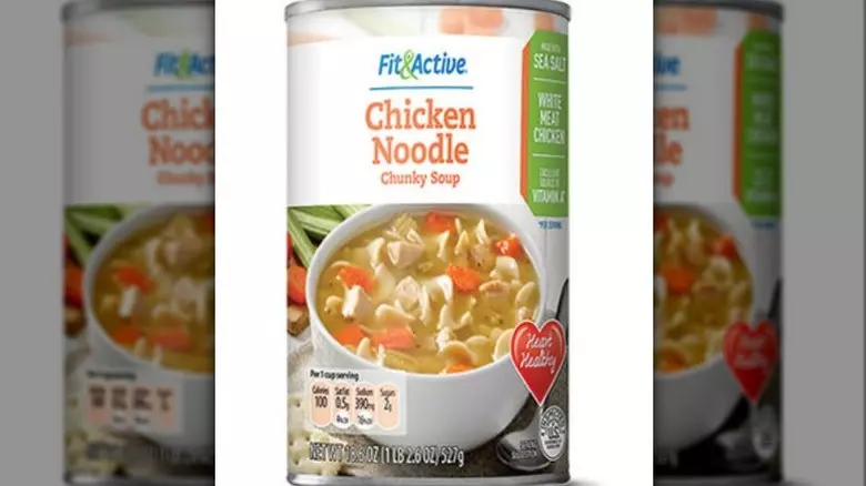 Sopa De Fideos Con Pollo Chunky Saludable En Forma Y Activa