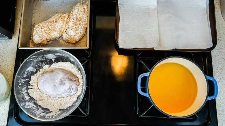 batter zosakaniza kukhazikitsa Frying