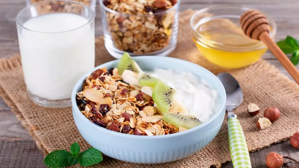 Grykske yoghurt mei muesli