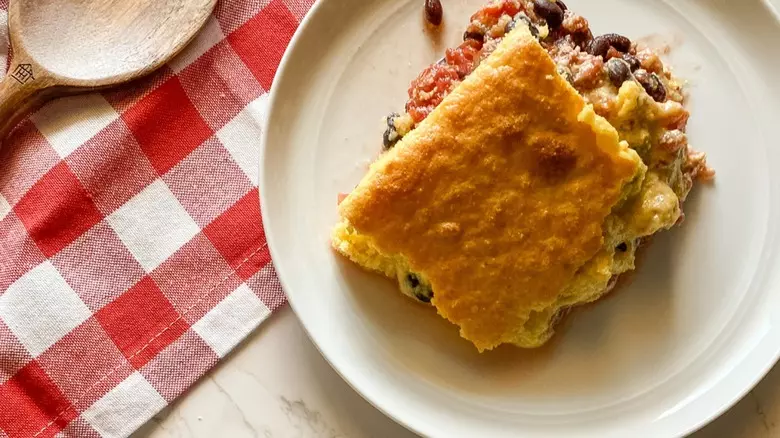 Eenvoudig recept voor kip Tamale Pie