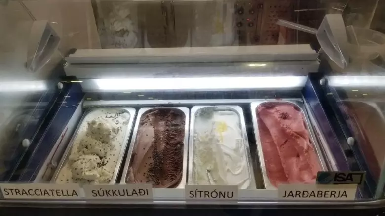 Costco'da İzlanda gelato barı