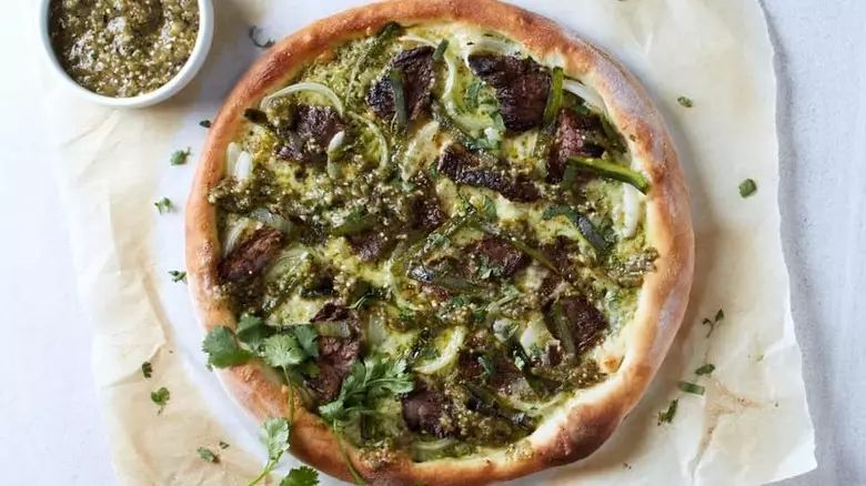 carne asada pizza