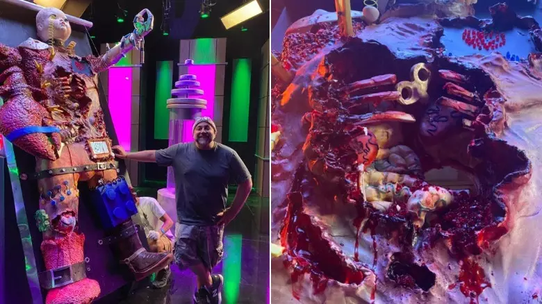 Duff Goldman aine Frankenstein's monster cake