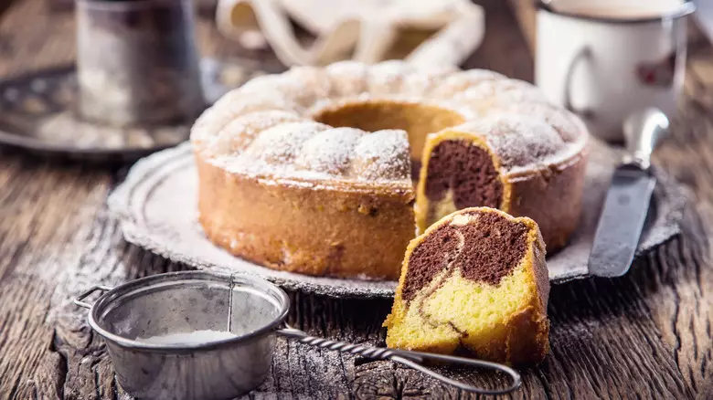 Torta de libra de remolino