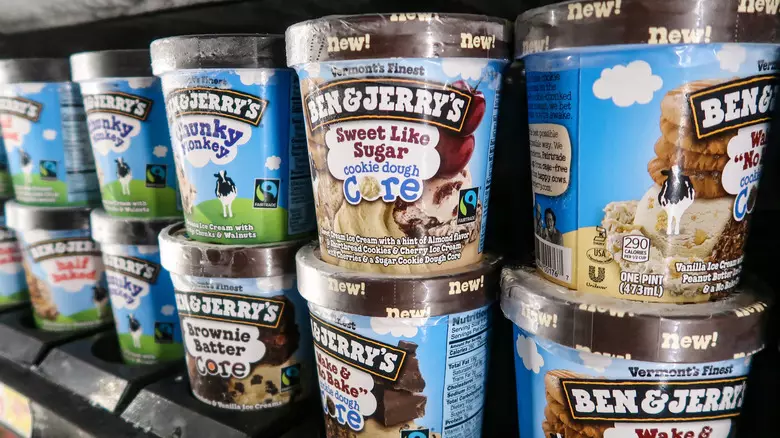 Pints of Ben jeung Jerry urang