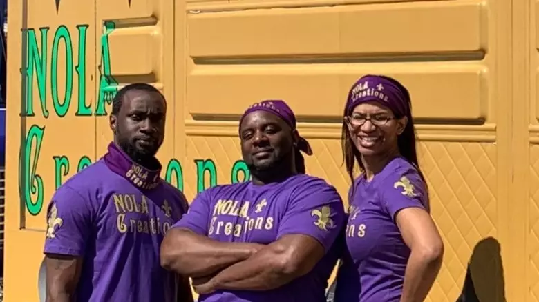 Terrell Gaskin, Darrell Johnson, Aunna Johnson fra NOLA Creations