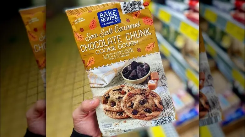 Aldi's Bake House Creations Sea Salt Caramel Chocolate Chunk Cookie Dough