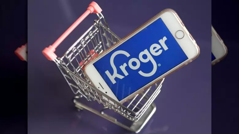 Kroger լոգոն հեռախոսի վրա