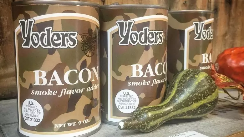 Bacon enlatado de Yoder