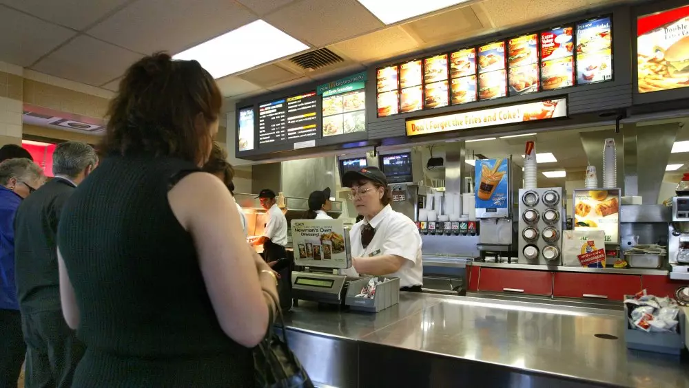 McDonald's counter