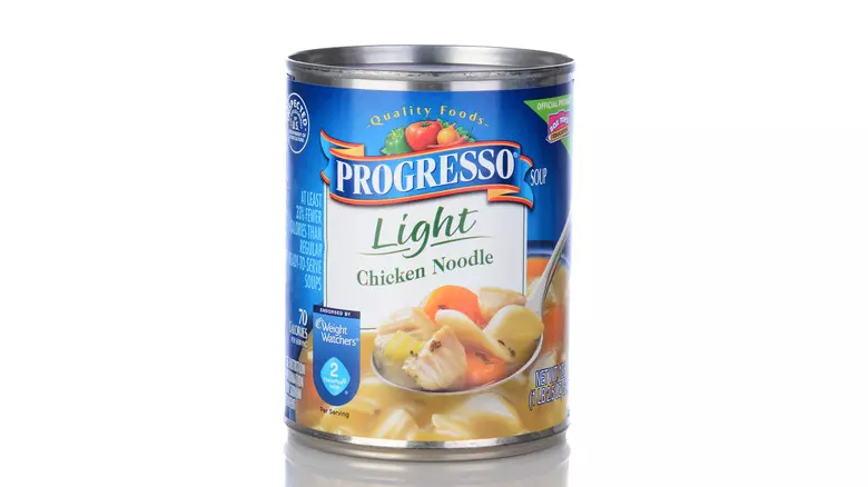 can of Progresso light soup