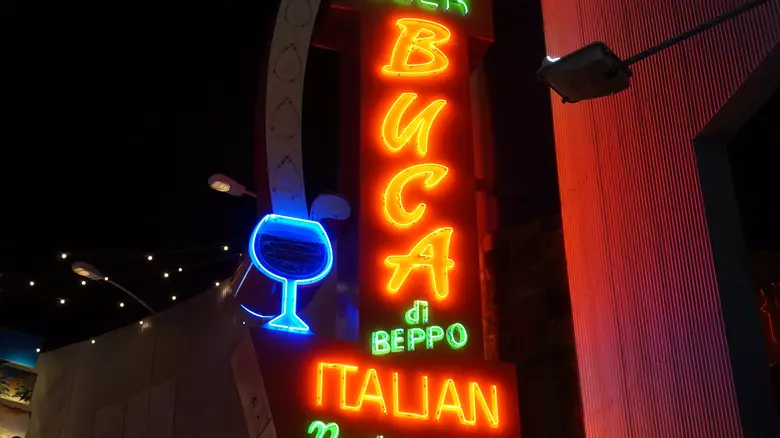 Buca Di Beppo Zeechen an der Nuecht