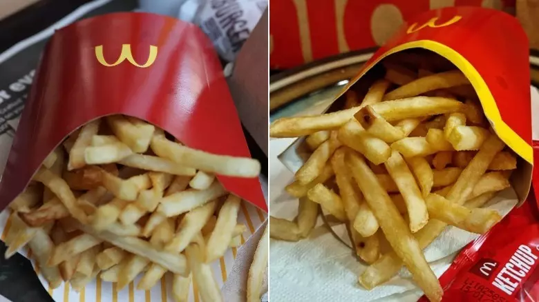 frytki mcdonalda z USA i Irlandii