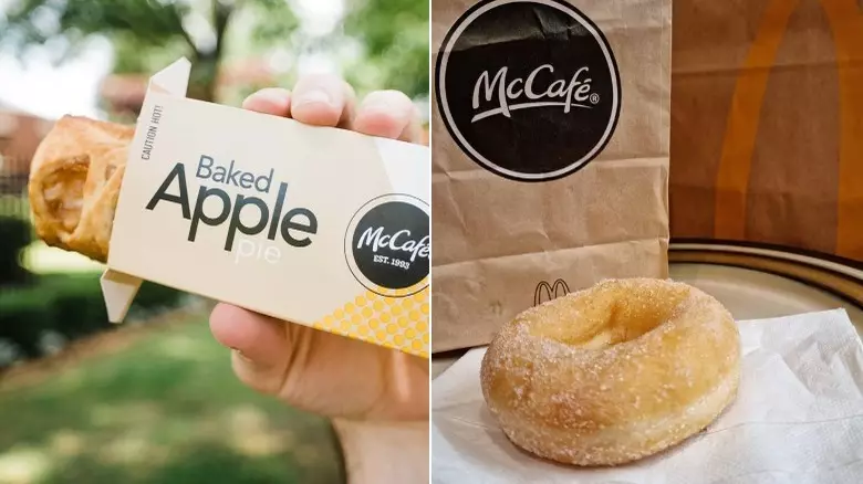 pastís de poma de mcdonald vs donut