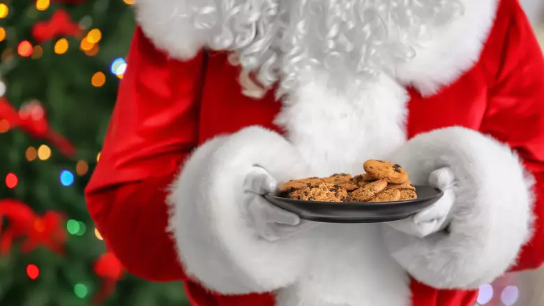 Père Noël et biscuits