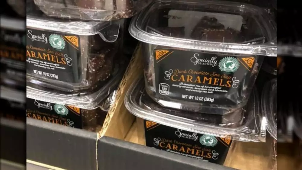 aldi Dark Chocolate Òkun Iyọ Caramels