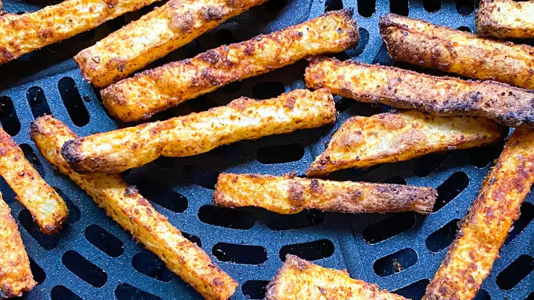 jicama frites i air fryer