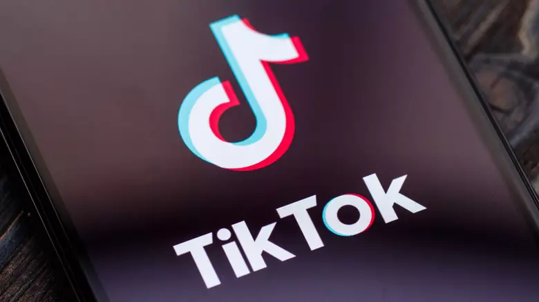 TikTok-ikon på mobiltelefon