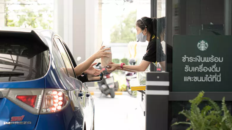 Starbucks drive-thru