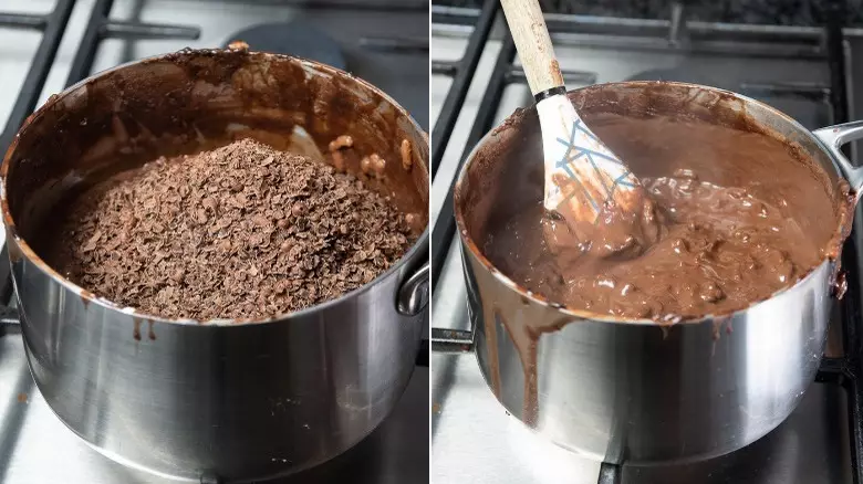 coklat cair untuk risotto coklat