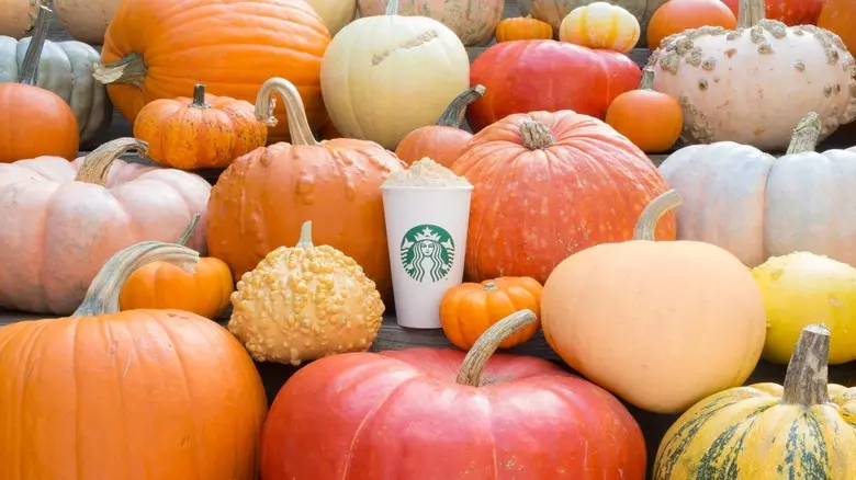 Starbucks դդումի համեմունքների լատտե