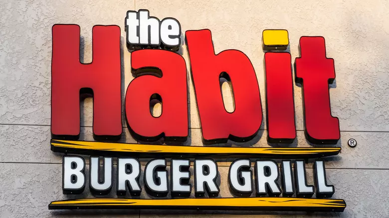 Saini Habit Burger Grill i luga o le puipui