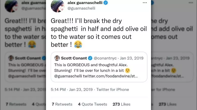 来自 Alex Guarnaschelli 的推文