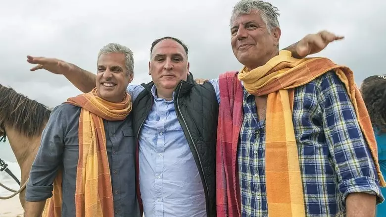 Eric Ripert, Jose Andres, thiab Anthony Bourdain