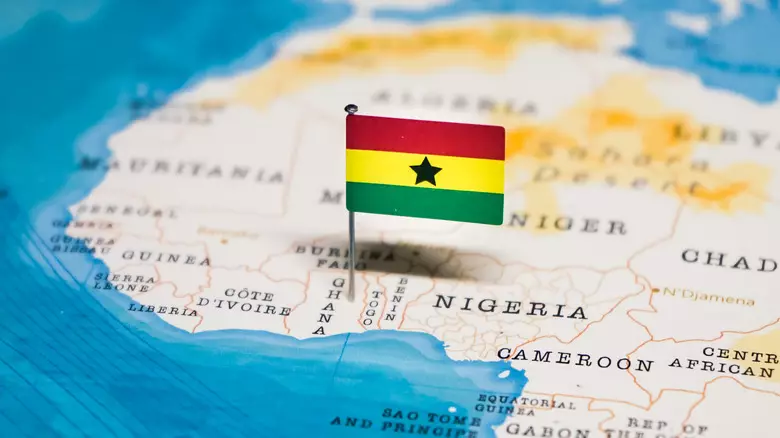 Ghana kaart
