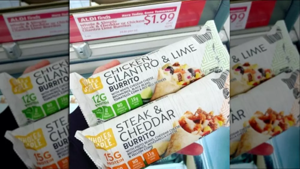 Burritos enteros y simples de Aldi