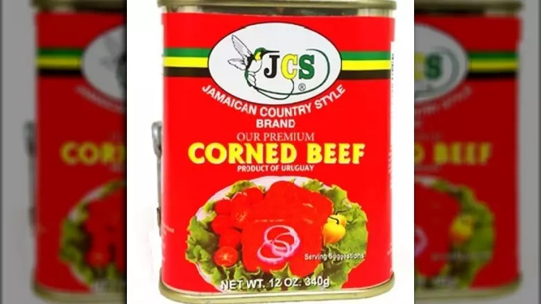 Dose Corned Beef im jamaikanischen Country-Stil