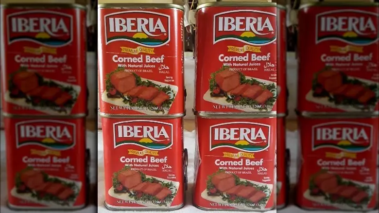 Dåser med Iberia Corned Beef