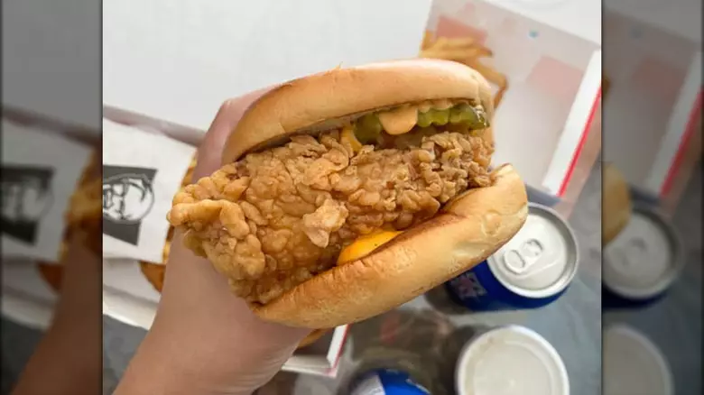 Sandwich au poulet KFC