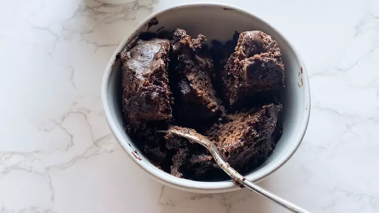 tassa de brownie cuit