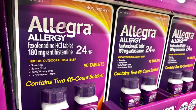 Medicamento para a alergia Allegra á venda en Costco