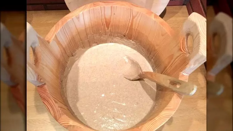 Pâte liquide au pain de seigle