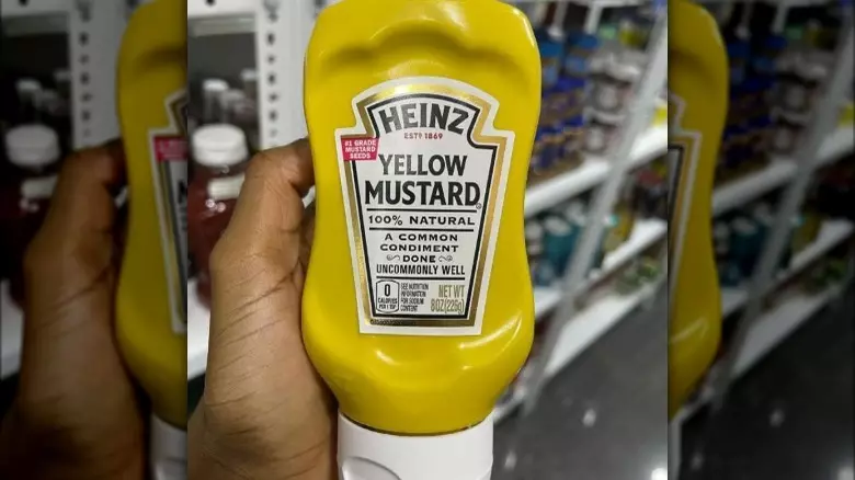 Botol Heinz 100% mustard kuning asli