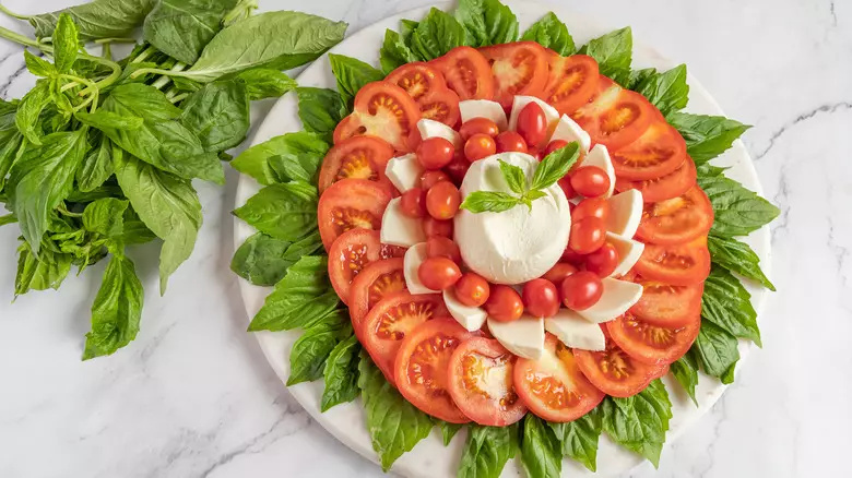 caprese Christmas wreath