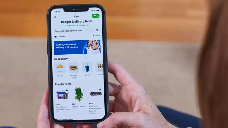 Aplikasi Kroger Delivery Now