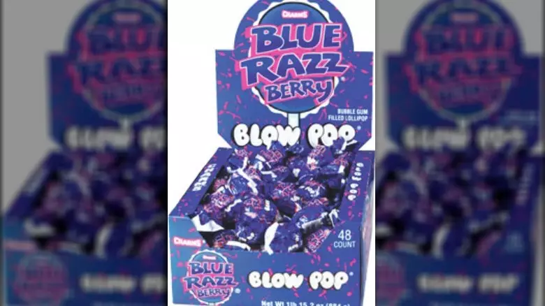 Sou entènèt jwèt Blue Razz Berry Blow Pop