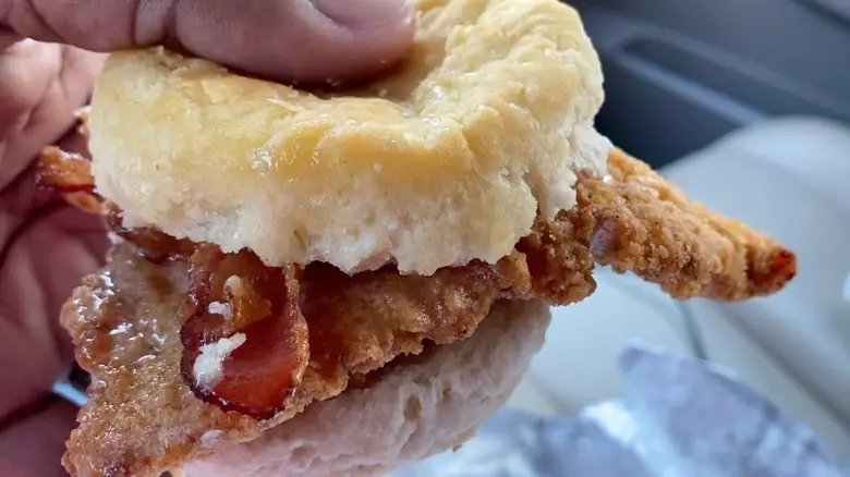I-Wendy's Chicken Biscuit Sandwich