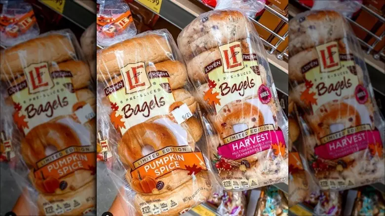 स्पष्ट पिशव्यांमध्ये Aldi च्या नवीन bagels