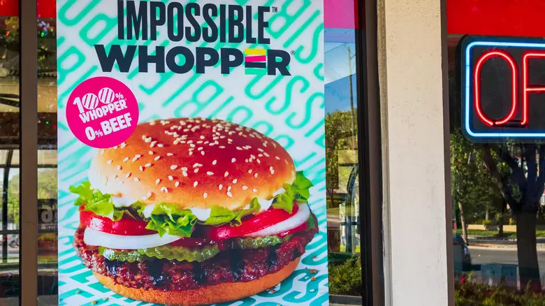 Burger King İmkansız Whopper afişi