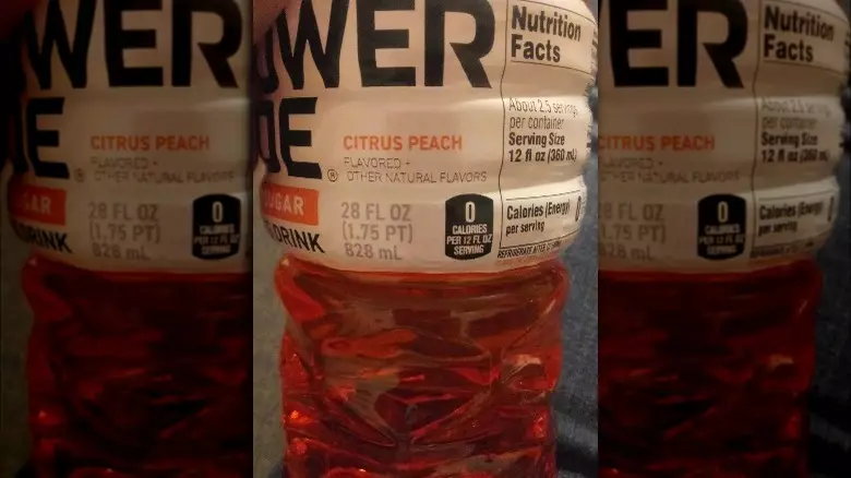 Powerade Zero Sugar Citrus Peach tavoahangy