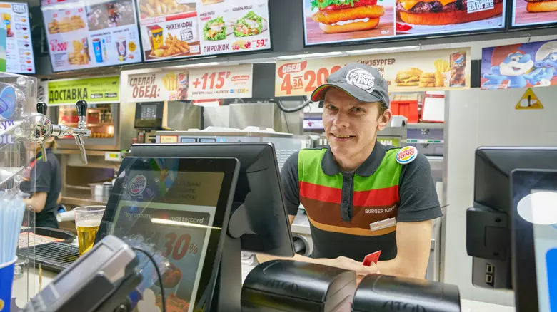 Burger King'de çalışan