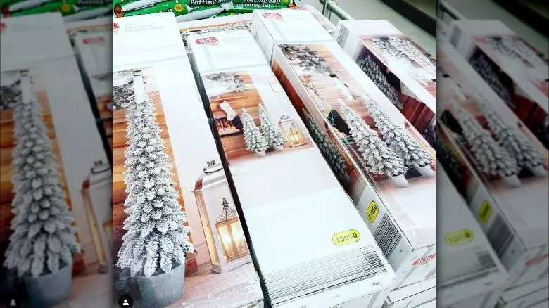 Aldi Flocked Tree