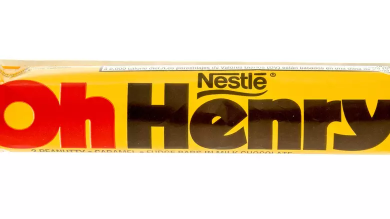 Oh Henry bonbon bar wrapper