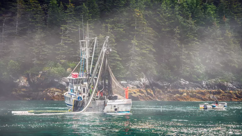 Reti da colata per pescherecci dell'Alaska